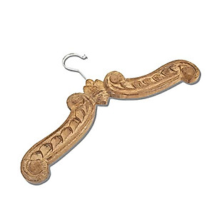 Handmade Vintage Wooden Wedding Suit Jacket Tuxedo Shirt Coat Clothes Hanger for Groom & Bridal Wedding Dress Non Slip Smooth Finish Swivel Hook Bridal Shower Party Favor Gift Ideas 15"