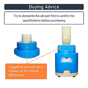 25mm ceramic faucet cartridge, Aimcertrigde 25mm Faucet Cartridge Ceramic Disc Cartridge Replacement for Single Handle Kitchen Basin and Shower Faucets