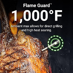 MEATER Pro / 2 Plus: Wireless Bluetooth Smart Meat Thermometer | 1000°F Open Flame Grilling | Extra Long Range | Multi Sensors | Certified Accuracy | BBQ, Oven, Grill, Smoker, Air Fryer, Deep Fryer