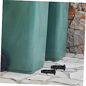 WHAMVOX 5Pcs Outdoor Trash Can Safety Buckles for Secure Covering of Garbage Cans Connects and Holds Trash Can Lids Place for Outdoor Use and Raccoon Proofing