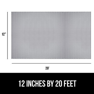 GORILLA GRIP DripGuard Drawer and Shelf Liner for Cabinet, Slip Resistant Non Adhesive Protection for Kitchen, BPA Free Smooth Surface Plastic Liners for Cabinets, Bathroom Drawers, 12x20, Gray