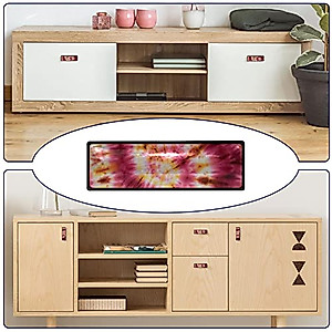4 Pack 3.6In Double Holes Handles Pulls, Tie-dye Printing Decorative Kitchen Cabinet Dresser Drawer Closet Cupboard Door Handles Pulls for Home Bedroom Bathroom