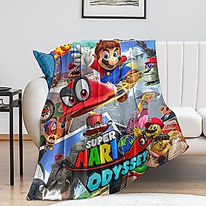 SCGOLD Blanket, 40x50 inch Fleece Blanket Lightweight Blankets for Sofa, Couch, Bed, Camping, Travel - Super Soft Cozy Microfiber Blanket and Xmas Gift Red