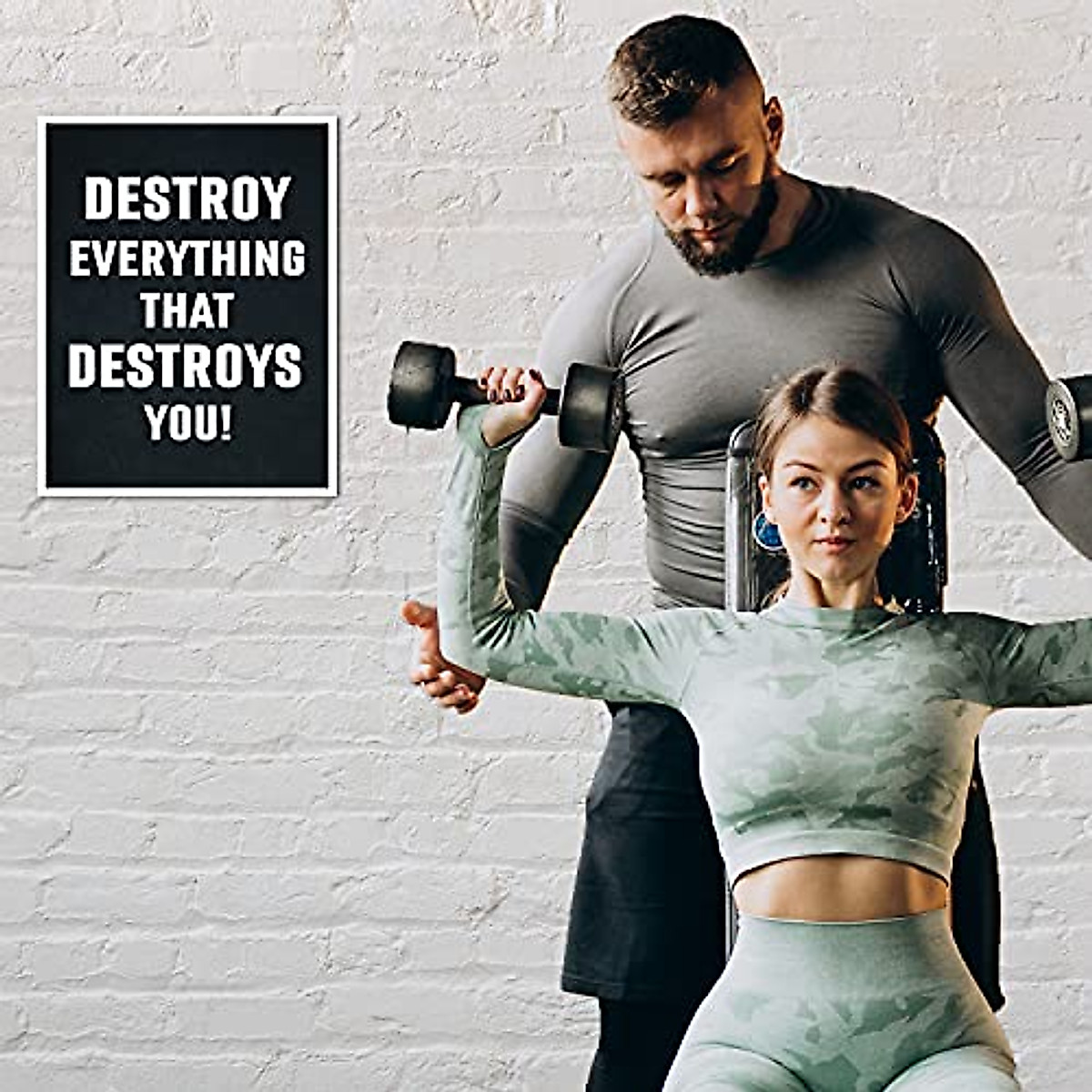 Motivational Gym Posters for Home & Workout Room Decor