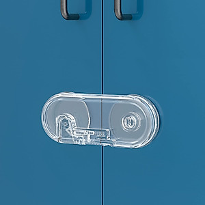 Child Safety Cabinet Locks, Baby Proofing Locks for Cabinets, 10 Pack DUOSI No Screws and Magnets Refrigerators Locks Child Proofing Baby Locks for Kitchen Cabinets and French Door Fridges