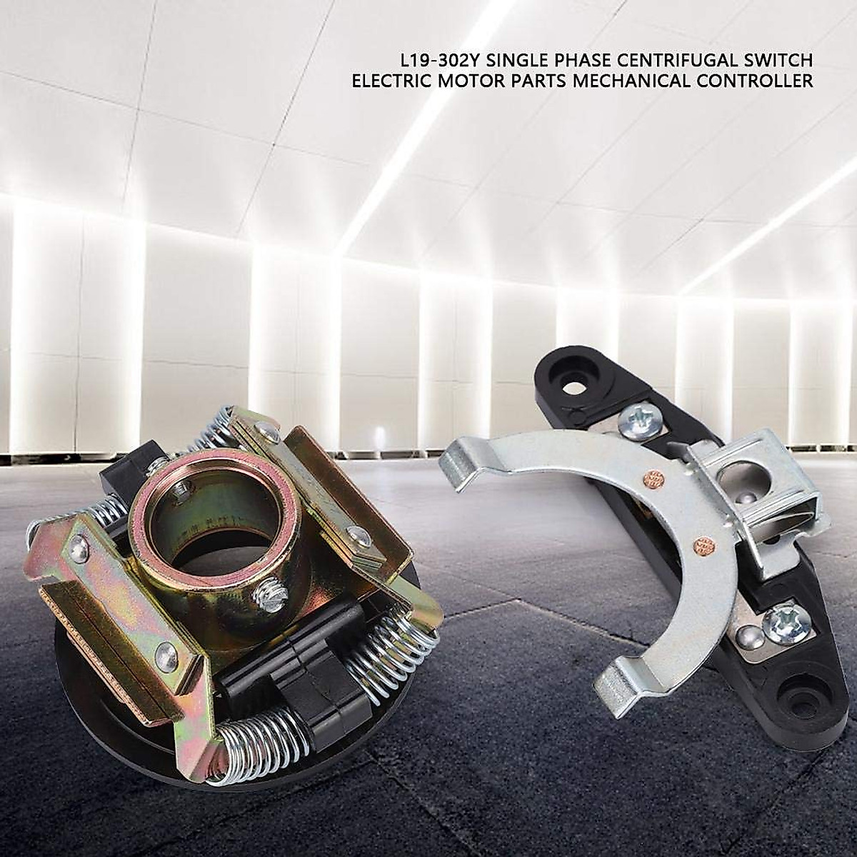 Centrifugal Switch, L19-302Y Single Phase Centrifugal Switch, Electric Motor Parts Mechanical Controller, Centrifugal Switch Accessory (L19-302Y)
