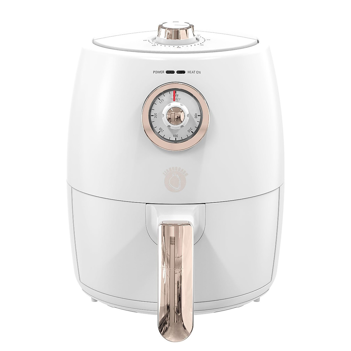 Dragonball 2 Qt Air Fryer, Small Air Fryer For Convenience, Retro Design, Nonstick, Dishwasher-Safe Basket, White Air Fryer With Adjustable Temperature Control, 60 Minute Timer Mini Air Fryer, White.