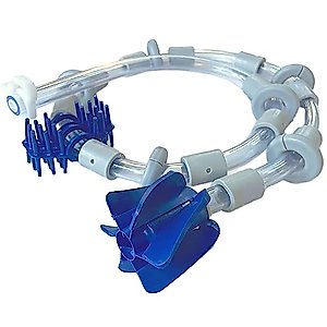 Swasher PRO No Spray- Tail Sweep Hose for Polaris/Pentair Pool Cleaner - Replaces Existing Hose with a Durable Rotating Flexible Scrubber and Brush to Improve Cleaning - NO FOAM to Replace