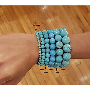 LTC Designs 4 mm Smooth Round Smoky Quartz Stretch Bracelet, 7" for Men, Women,and Teen.s Considered a Powerful Protective Stone