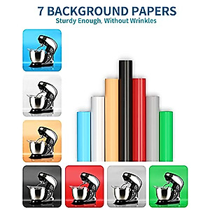 FOSITAN Bi-Color Photo Light Box 35’’/90cm Portable Shooting Tent Photo Box with 7 Color Backgrounds, 252 LED Beads, 360 Degree Rotated Light Board, 2600-8500K(±200K), CRI 92+