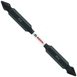 BOSCH ITDEPH135B 10-Pack 3-1/2 In. Phillips #1 Impact Tough Double-Ended Screwdriving Bits