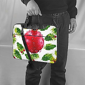 Red fruit Laptop Bag Men Women Computer Bag 15.6in Shoulder Messenger Bag Briefcase Business Work Bags Purse