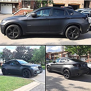 VViViD Matte Black Vinyl Wrap Adhesive Film Air Release Decal Sheet (1.4ft x 5ft)