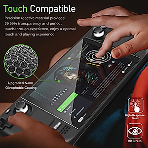 ivoler [3-Pack] Screen Protector Tempered Glass for Steam Deck 7''2022[New Version], Transparent HD Clear Anti-Scratch Screen Protector Compatible with Steam Deck[Updated Version]