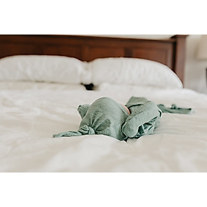 Copper Pearl Baby Beanie Hat Top Knot Stretchy Soft Emerson