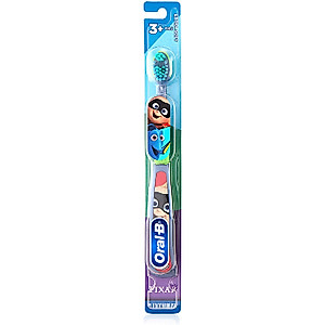Hippie Hype Kids Manual Toothbrush, for Children and Toddlers 3+, Extra Soft Bristles - Pack of 6 (Characters Vary)
