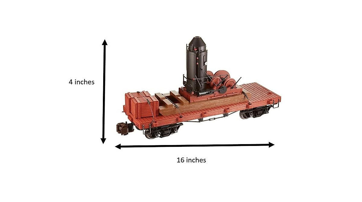 Bachmann Log Skidder on 20' Log Car - G Scale Model Railroading