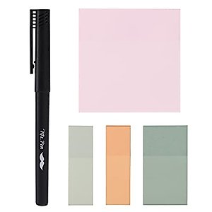 Mr. Pen- Pastel Transparent Sticky Notes, 200 pcs, Bible Sticky Notes, Translucent Sticky Notes, Planner Tabs, Sticky Notes Tabs, Sticky Notes for Books, Book Sticky Notes, Sticky Notes Transparent