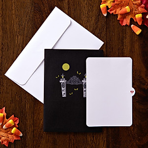 ﻿﻿Lovepop Disney Holiday PopUp Card for Her & Him 3D Halloween Greeting Cards for Boys Girls The Haunted Mansion 5" x 7" Ghoulish - Envelope Included