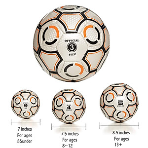 Soccer Balls Sports Ball Lightweight Training Leisure Size3, Size 4 Size 5 for Kids Youth and Adult Soccer Balls Outdoor Toys Gifts