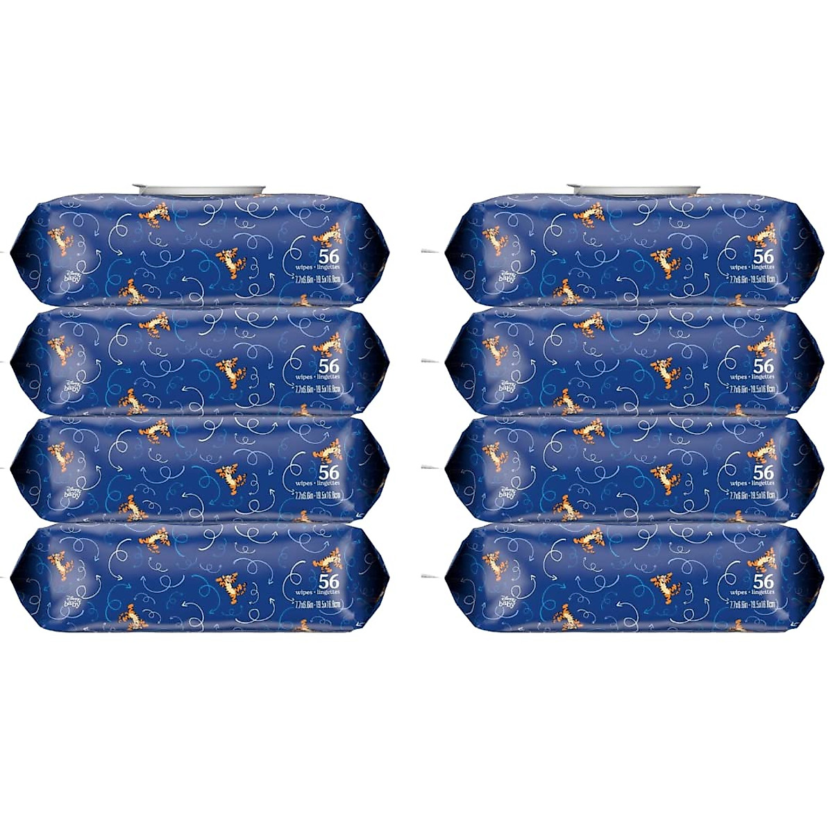 HUGGIES Refreshing Clean Baby Wipes, Disposable Soft Pack (8-Pack, 448 Sheets Total), Scented, Alcohol-Free, Hypoallergenic, Size 1