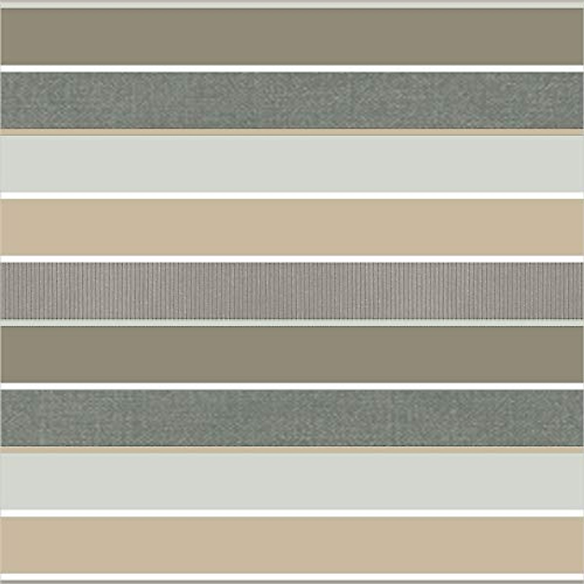 Garden Winds Signature Series 10 x 10 Two-Tiered Replacement Gazebo Canopy Top Cover - Stripe Stone