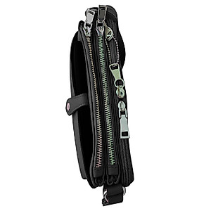 Roma Leathers Gun Concealment Sling Purse - Cowhide Leather - Black