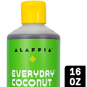 Alaffia Hair Care, Everyday Coconut Shampoo, Gentle & Hydrating Daily Cleansing, Wavy & Curly Hair Products, Vitamin E, Virgin Coconut Oil, Ginger Extract, 16 Fl Oz