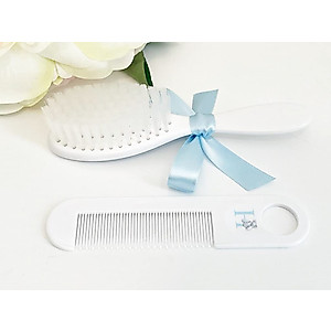 Personalized Baby Gift Boys, Baby Brush & Comb Set, Elephant Baby Gift, Baby Gifts for Newborn Boys.