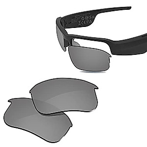 Glintbay 100% Precise-Fit Replacement Sunglass Lenses for Bose Tempo BMD0011 - Polarized Metallic Silver Mirror