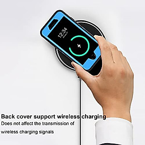 iPhone SE 2022 Case iPhone SE 2020 Case Shockproof Heavy Duty Full Body Protective Case with Screen Protector Rugged Protection Phone Cover for iPhone SE 2nd 3rd Gen 4.7" (Black/Blue)