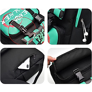 Backpack Laptop Bag Casual Daypack Bookbag with Water Bottle Holders for Work Travel College One Size