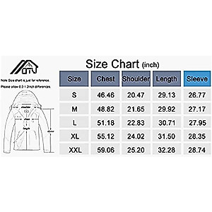 OTU Men's Waterproof Ski Jacket Snowboarding Windbreaker Warm Winter Hooded Mountain Snow Coat X-Large