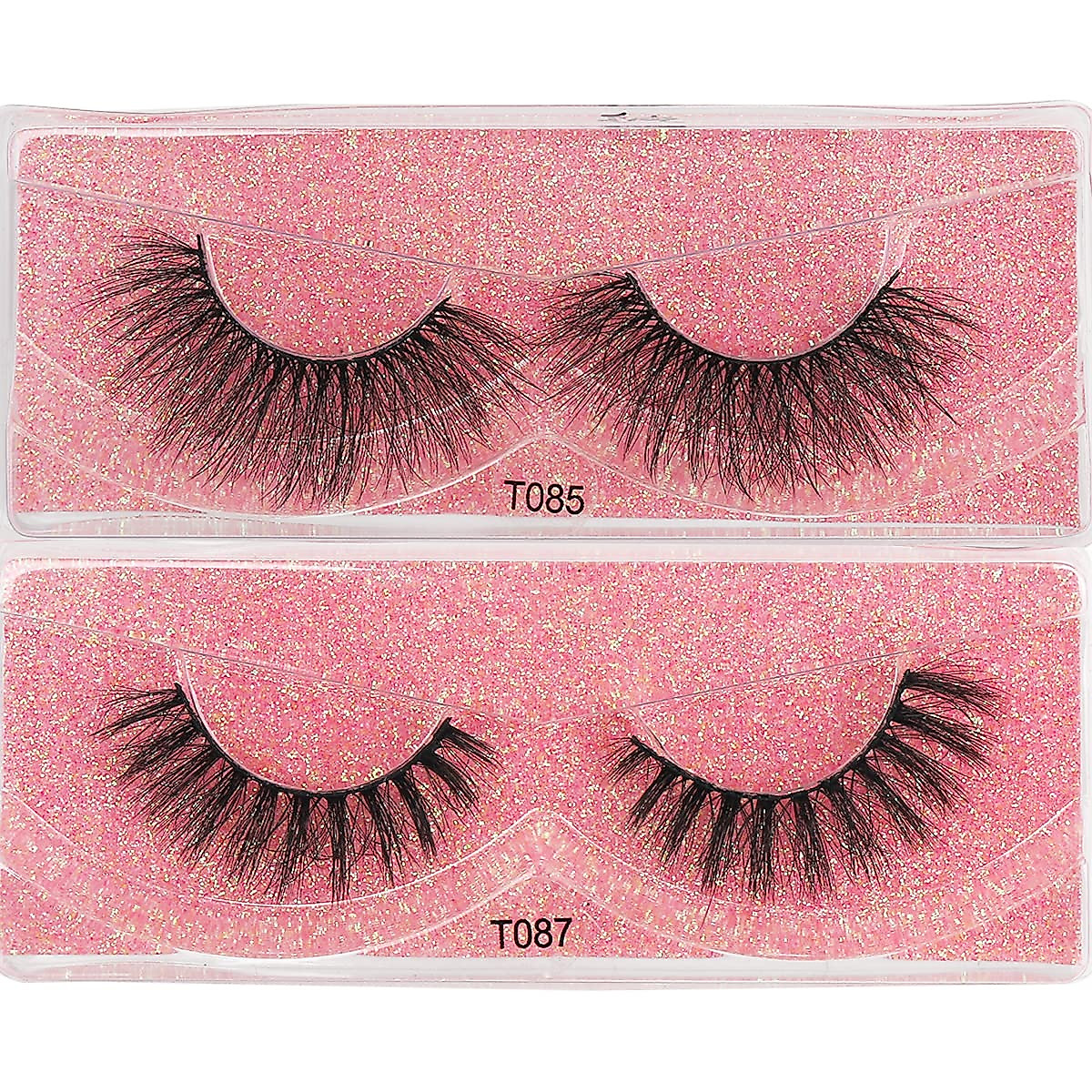 Dedbol 10 pairs of 10 models of 6D artificial fluffy natural mink eyelashes, dramatic false eyelashes(style 4)