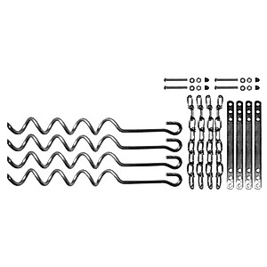 XDP Recreation 70113 Swing Set, Trampoline, & Patio Furniture Metal Ground Anchor Kit Hardware,Bronze