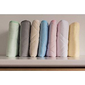 SheetWorld Crib Bib Sheet Saver - 13x27 Inches, Soft Cotton Material, 4 Secure Corner Ties - Essential Baby Bedding for Easy Clean-Up and Comfort - Proudly Made in the USA