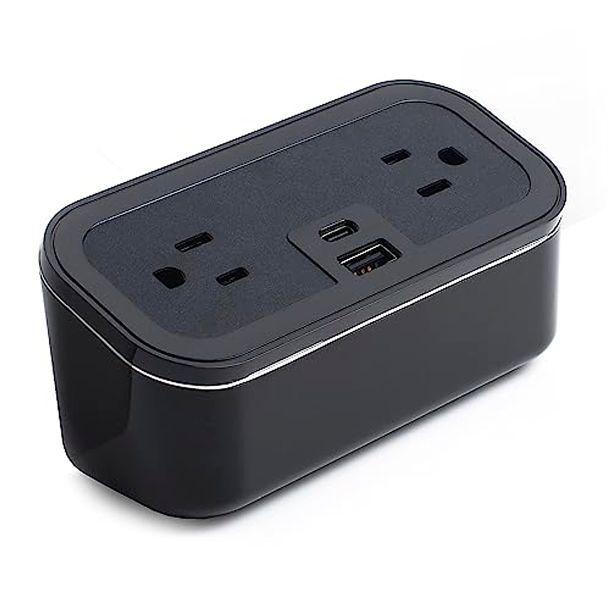 Brandstand | CubieMini | 1 USB-A Port and 1 USB-C Port | 2 Tamper Resistant Outlets