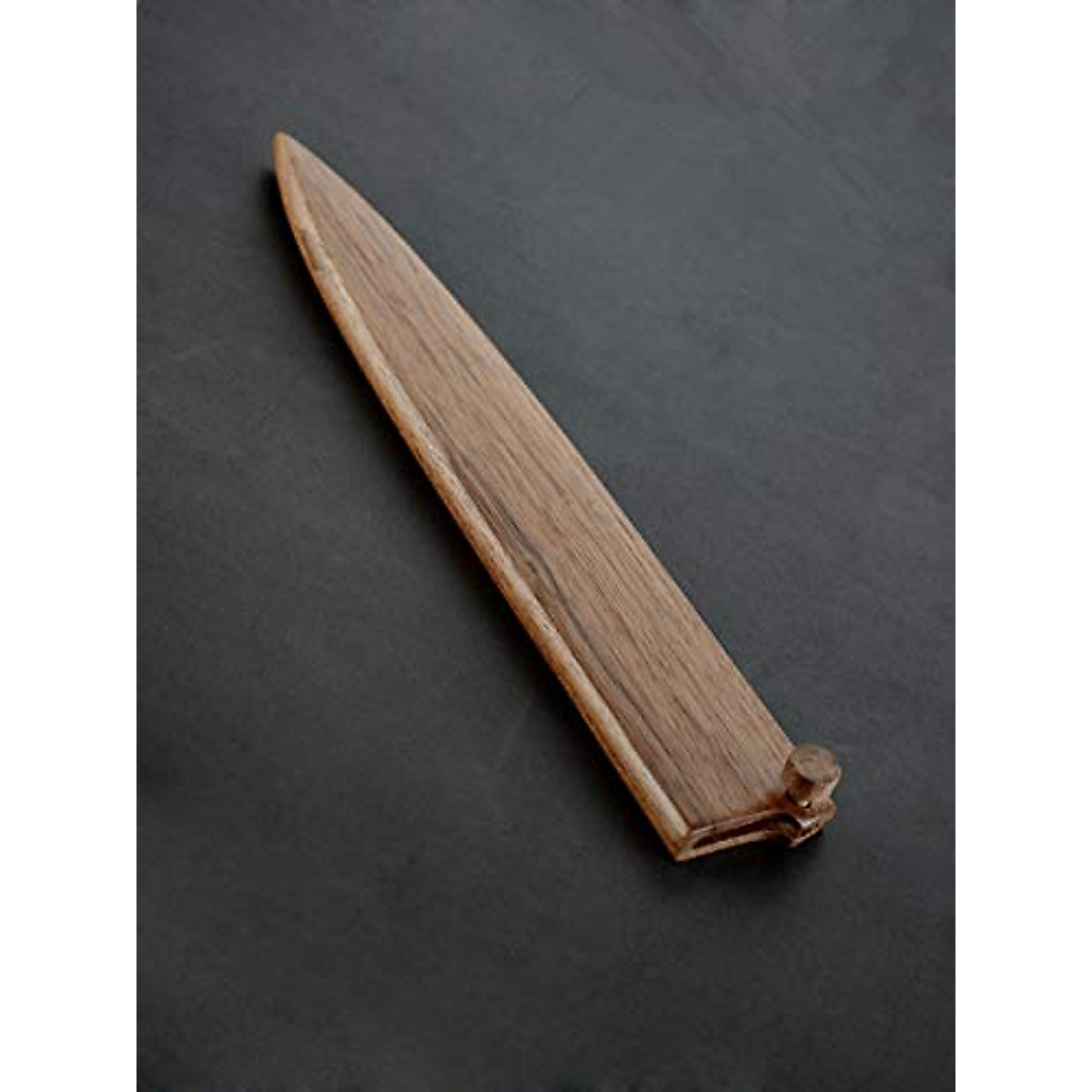 Aibote Handmade Natural Black Walnut Univeral Japanese Sashimi Knife Sheath Wooden Cover Chef Knives Cases Holders Protectors for Yanagiba Sujihiki Slicer(8.5 inch)