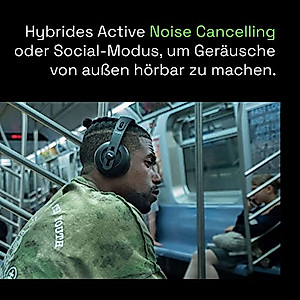 nura Nuraphone Wireless Bluetooth Headphones Over Ear with Ear Buds - Personalized Sound Profile, Active Noise Cancellation (ANC), Social Mode, Customizable Multi-tap Buttons, 20 Hour Battery Life