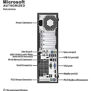 HP EliteDesk 800 G2 SFF Computer, Intel Core i7 6700 3.4Ghz, 32GB DDR4 RAM, 1TB SSD, 500GB HDD, RGB Keyboard, WiFi, BT, Windows 10 Pro(Renewed)