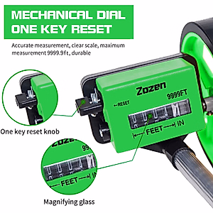 Zozen Measuring wheel, 6Inch Measure Wheel, Wheel Measuring Tool, Rolling Tape Measure Wheel, Collapsible with Carrying Bag, [Up To 10,000Ft].