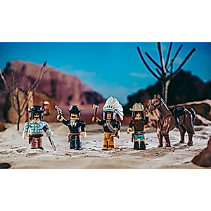Roblox Action Collection - The Wild West Five Figure Pack [Includes Exclusive Virtual Item]