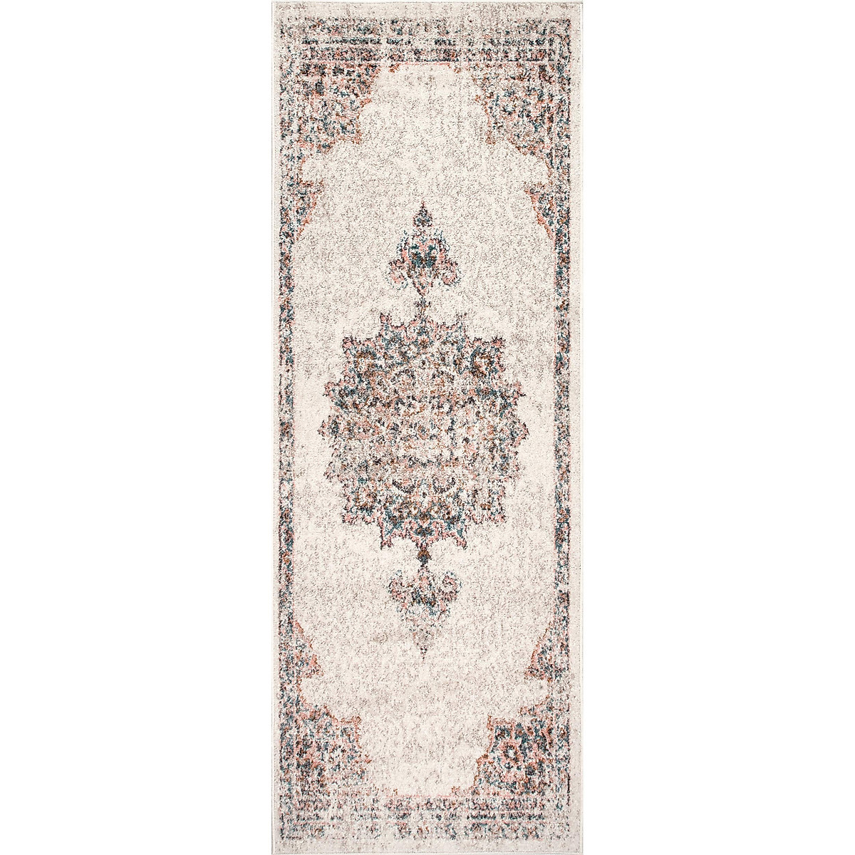 nuLOOM Vintage Medallion Liliana Accent Rug, 2x3, Beige