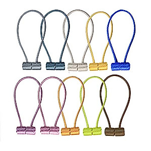 WCNMB Beautiful and Stylish 1Pc Magnetic Curtain Tieback Magnet Buckle Strap Curtains Holdbacks Clip Rod Tie Backs Hanging Belts Rope Accessoires Curtain tie (Color : Sapphire, Length