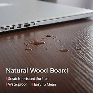 SINKCOL 40" Computer Desk, Folding Writing Desk with Modern Design Study Foldable Desk for Small Space, No Assembly Needed Portable Home Office Desk with Sturdy Metal Frame