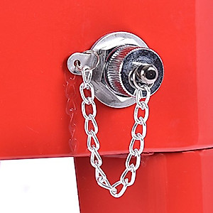 Happygrill Large 80 Quart Cooler Cart, Outdoor Cooling Bin with Wheels, Patio Rolling Ice Chest Cooler for Beer Beverage