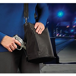 GTM womens Tote'n Tote, Black, GTM Gun Tote n Mamas Concealed Carry Bucket Tote Black Small, Black, Small US