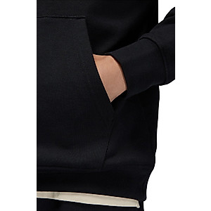 Nike Jordan Essentials Fleece Men's Hoodie (as1, alpha, m, regular, regular, Black/Sail)