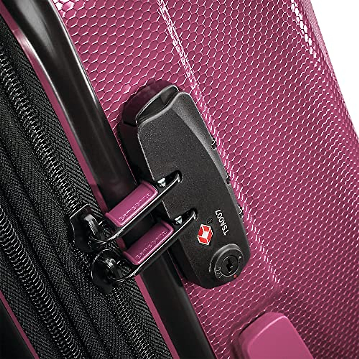 Samsonite SWERV DLX 28-Inch Tall Lightweight Hardside Travel Suitcase with 4 Spinner Wheels, Telescoping Handle, and TSA Lock, Solar Rose