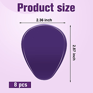 Mepase 8 Pieces Gel Ball of Foot Cushions Metatarsal Pads for Women and Men Clear Gel Ball of Foot Soft Metatarsal Cushioning Pain Relief with 1 Wood Box Storage(Purple)